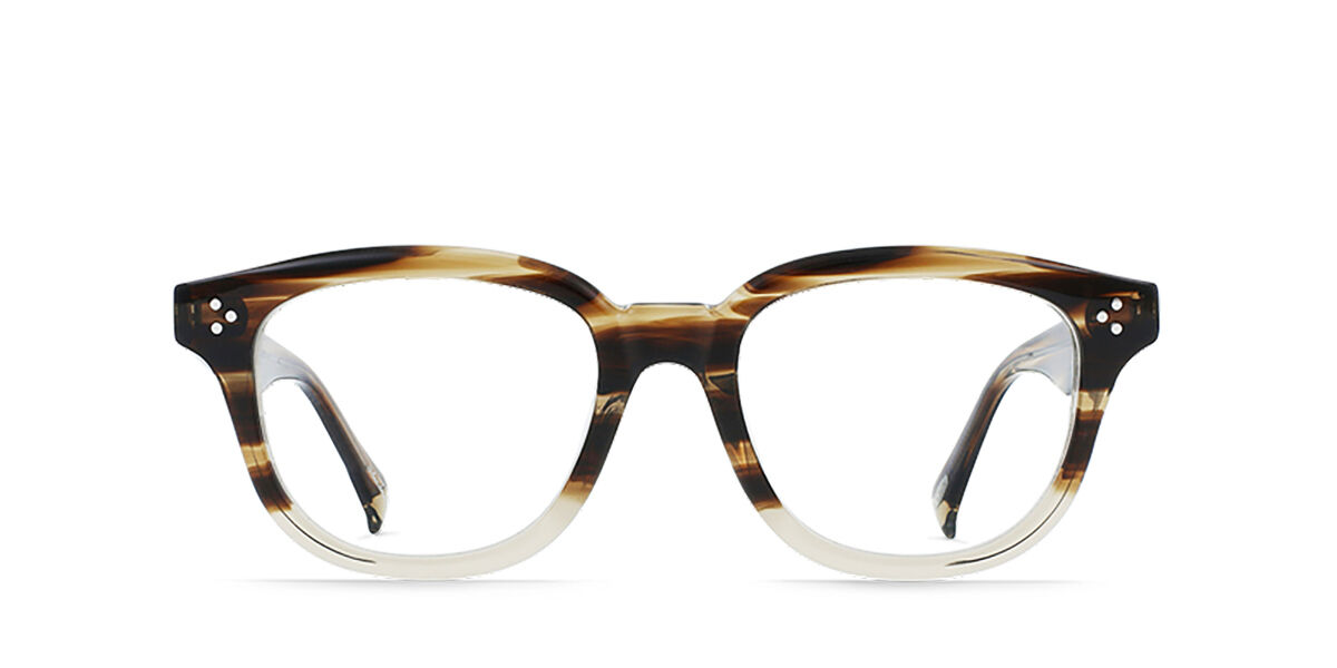 Raen BLUTH E122 Square Marin Brown Horn/Clear Frame Eyeglasses ...