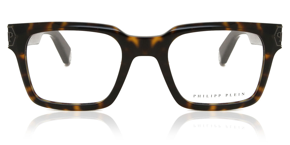 Philipp Plein VPP082M 0722 Square Dark Tortoise Frame Eyeglasses ...